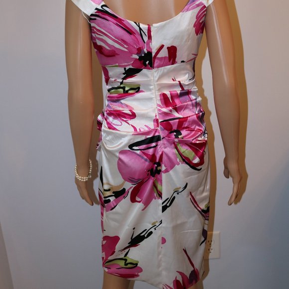 London Style | Dresses | London Style Collection Cap Sleevefloral Dress ...